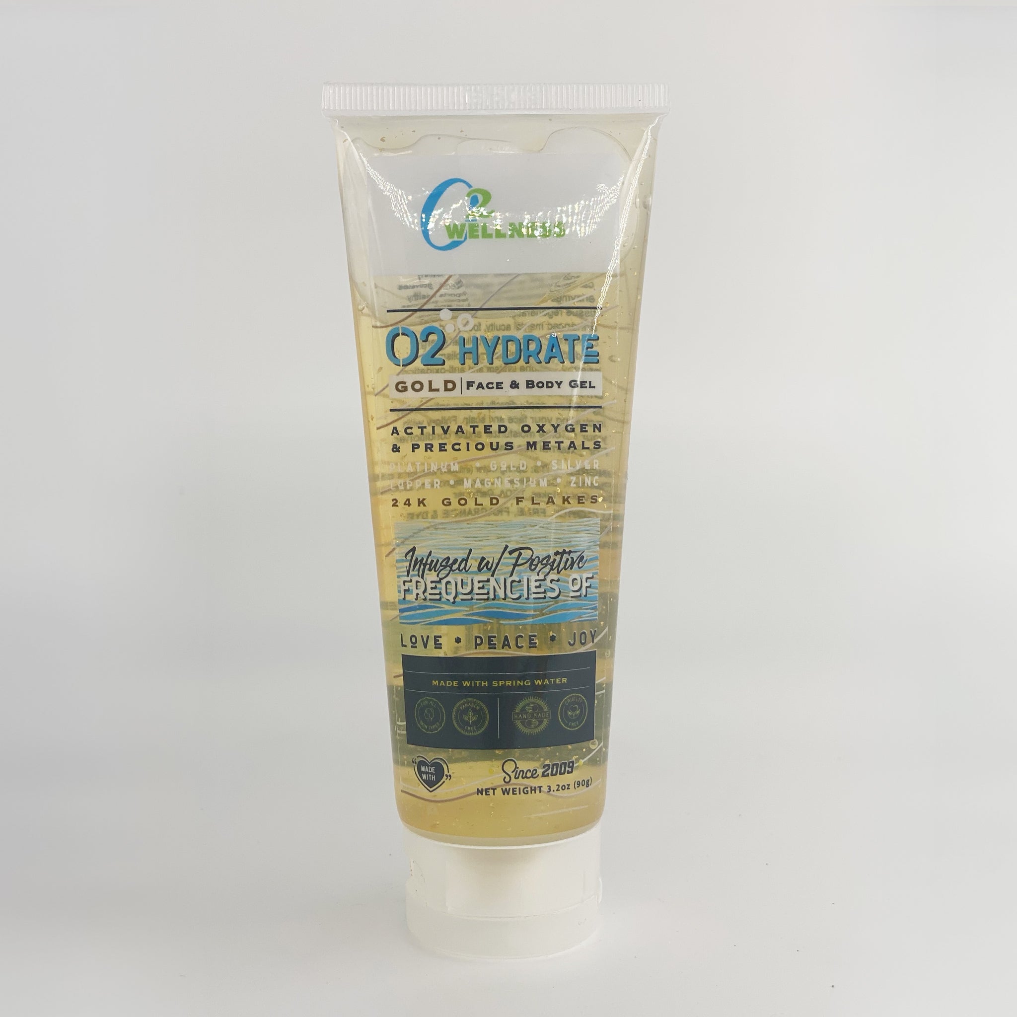 O2 Hydrate Gold Face and Body Gel (3.2oz, 90g) – O2Wellness-Shop